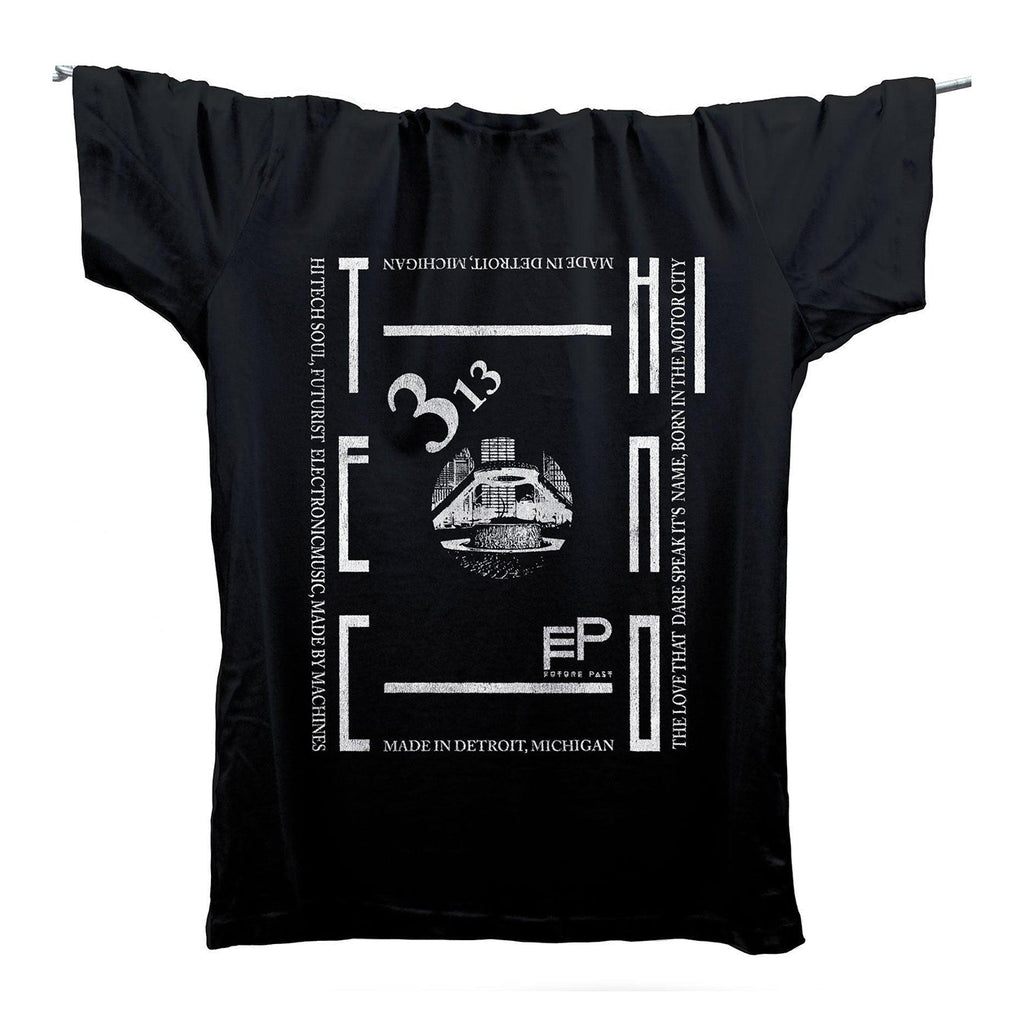 Detroit 313 Techno T-Shirt / Black – Future Past Clothing