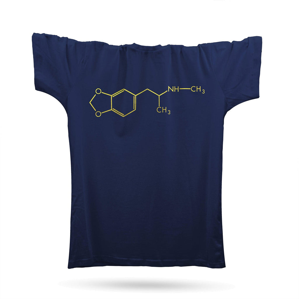 MD Molecule T-Shirt / Navy Acid House – Future Past Clothing